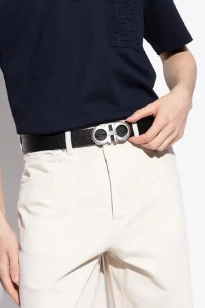 FERRAGAMO Double-sided Belt - Grey