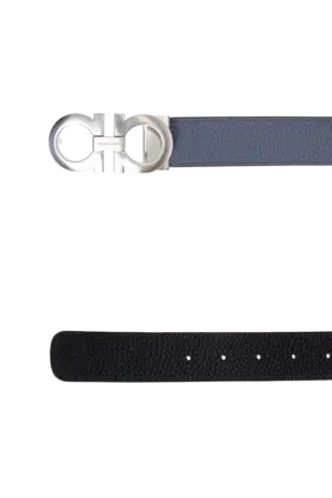 FERRAGAMO Double-sided Belt - Grey