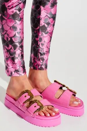 Versace Platform Slides - Pink