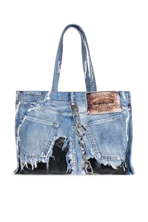 Acne Studios Denim Shopper Bag - Blue