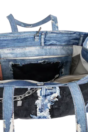 Acne Studios Denim Shopper Bag - Blue