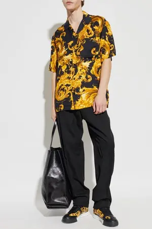 Versace Low Top Barocco Sneakers - Black