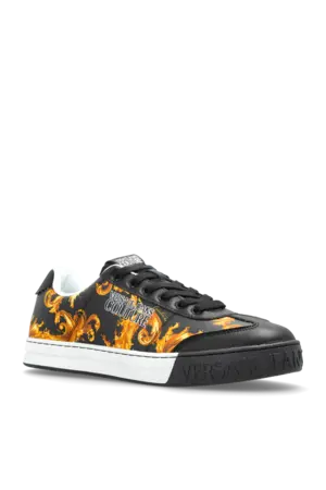 Versace Low Top Barocco Sneakers - Black
