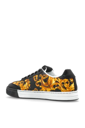 Versace Low Top Barocco Sneakers - Black