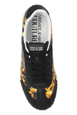 Versace Low Top Barocco Sneakers - Black