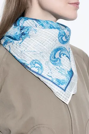 Versace Scarf With "barocco" Pattern