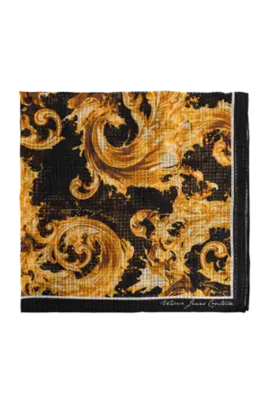 Versace Scarf With 'barocco' Pattern - Black
