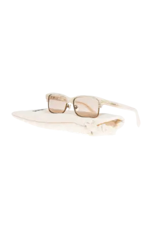 Jacquemus Rectangular Sunglasses - Cream