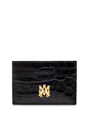 Amiri Leather Card Holder - Black