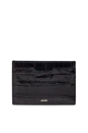 Amiri Leather Card Holder - Black
