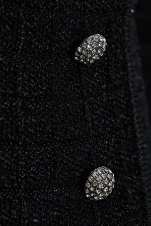 Alessandra Rich Cardigan With Shimmering Appliqués