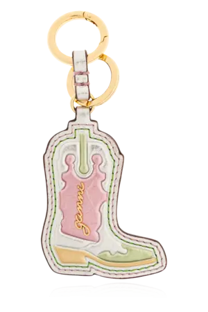 GANNI Keyring With Boot Motif Pendant - Multicolour