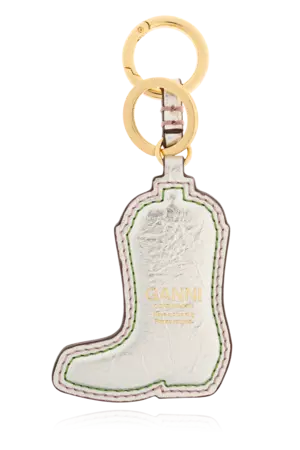 GANNI Keyring With Boot Motif Pendant - Multicolour