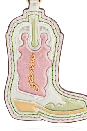 GANNI Keyring With Boot Motif Pendant - Multicolour