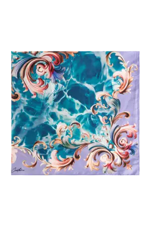 Versace Scarf With "barocco" Pattern - Multicolour