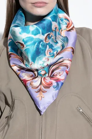Versace Scarf With "barocco" Pattern - Multicolour