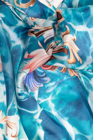 Versace Scarf With "barocco" Pattern - Multicolour