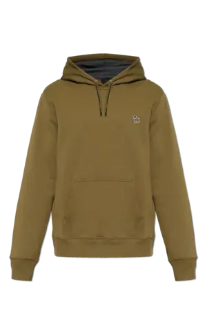 Paul Smith Relaxed Fit Zebra Patch Hoodie - Green