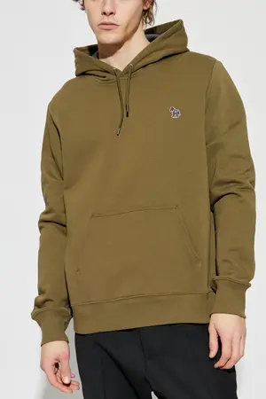 Paul Smith Relaxed Fit Zebra Patch Hoodie - Green