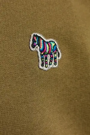 Paul Smith Relaxed Fit Zebra Patch Hoodie - Green