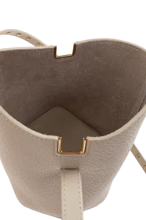 LANVIN Leather Bucket Bag - Cream