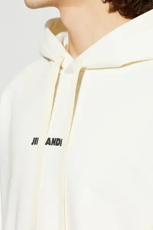 JIL SANDER Hooded Sweatshirt - Cream