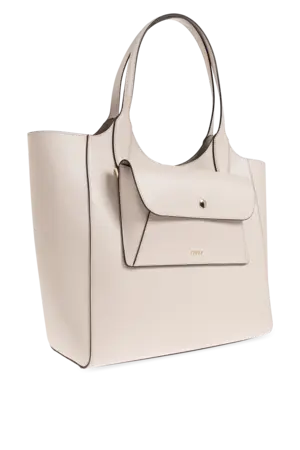 Furla Lea Medium Shopper Bag - Cream