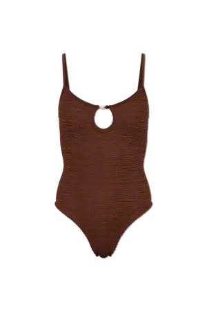Hunza G Mia One-piece Swimsuit - Brown