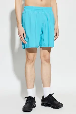 Adidas Logo-printed Shorts - Blue