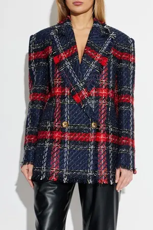 Balmain Tweed Blazer With Lurex Thread - Multicolour