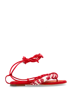 Dsquared2 Rebel Hibiscus Sandals - Red