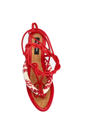 Dsquared2 Rebel Hibiscus Sandals