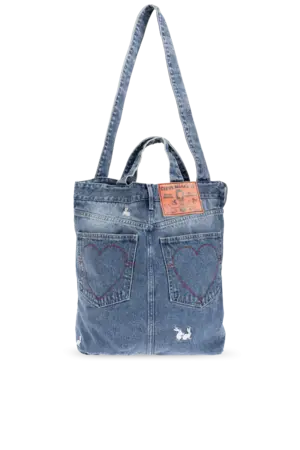 CARNE BOLLENTE Denim Shopper Bag - Blue