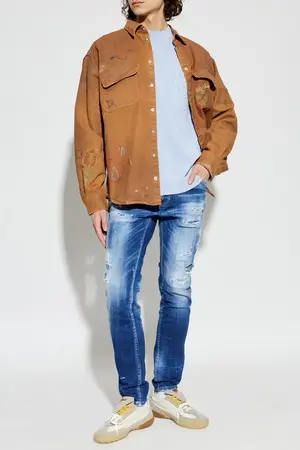 Dsquared2 Sweater With Pocket - Blue