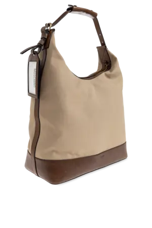 Moschino Shoulder Bag With Logo - Beige