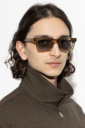 Alexander McQueen Rectangle Sunglasses - Brown