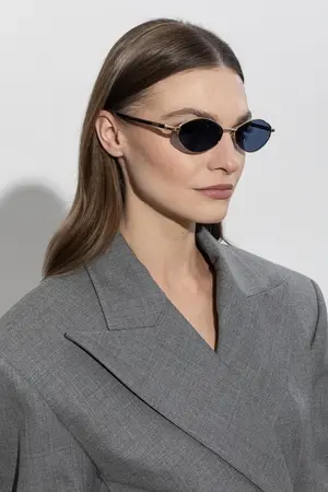 Jacquemus Oval Frame Sunglasses - Black