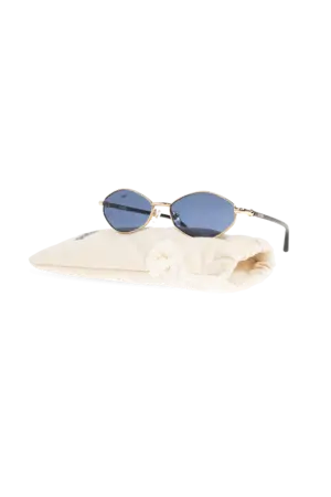 Jacquemus Oval Frame Sunglasses - Black
