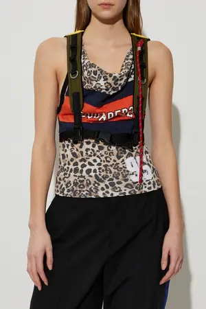 Dsquared2 Sleeveless Top With Appliqués