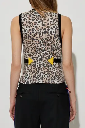 Dsquared2 Sleeveless Top With Appliqués