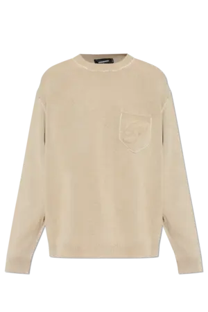 Dsquared2 Sweater With Pocket - Beige
