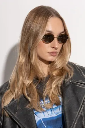 Linda Farrow Oval Sunglasses