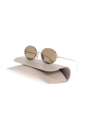 Linda Farrow Oval Sunglasses