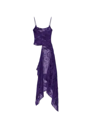 Dsquared2 Transparent Dress With Decorative Pattern