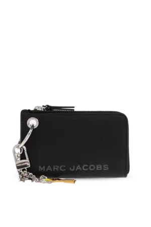 Marc Jacobs Leather Case With Keychain - Black