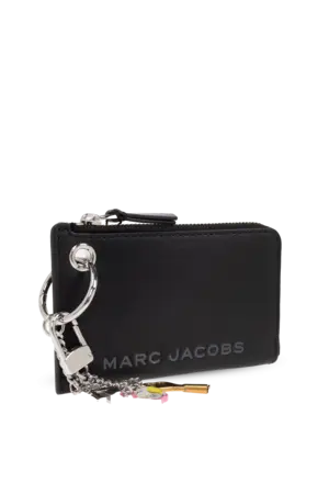 Marc Jacobs Leather Case With Keychain - Black