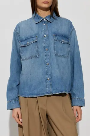 ANINE BING Paxton Denim Shirt - Blue