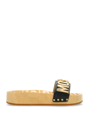 Moschino Platform Clogs - Black