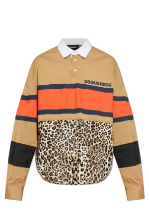 Dsquared2 Polo Made From Combined Materials