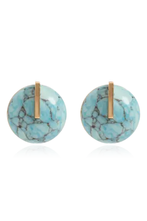 Cult Gaia Una Clip-on Earrings - Blue